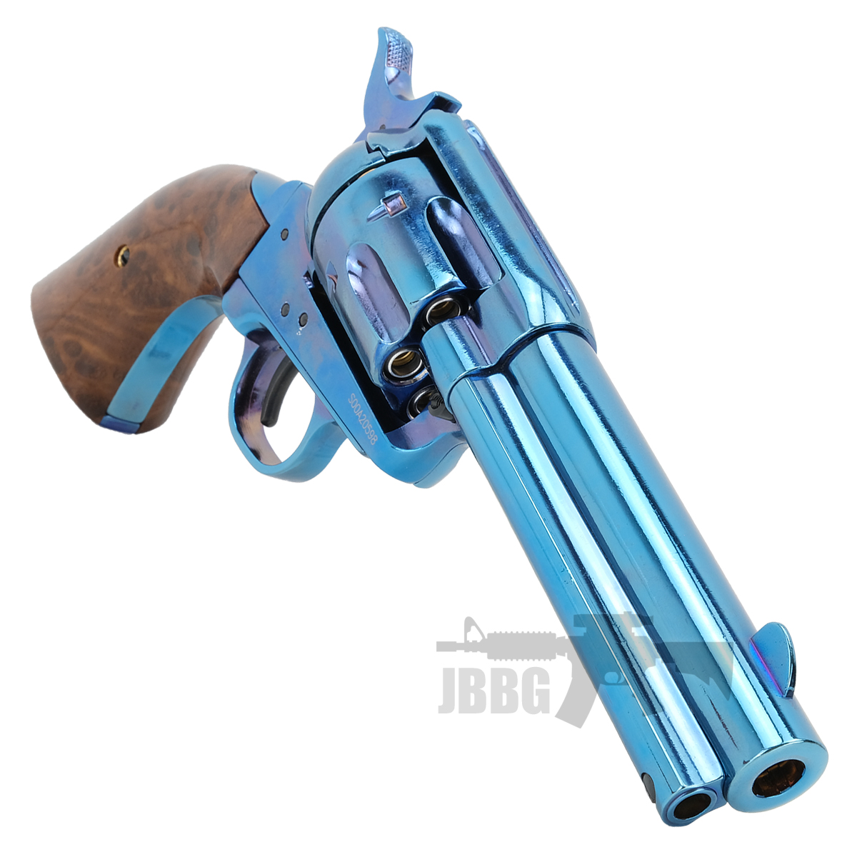 King Arms SAA .45 Peacemaker Airsoft Gas Revolver S V2 - Blue