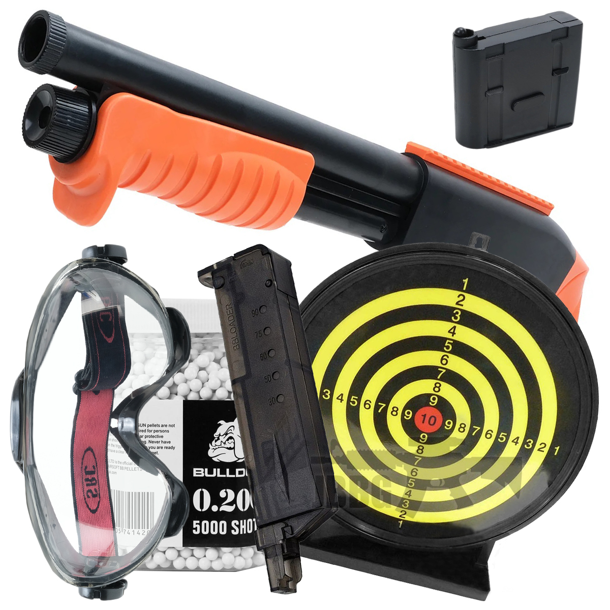 Bundle Offer M401 Breacher Pump Action Shotgun Set Orange - Just BB Guns