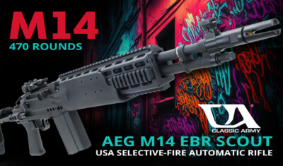 Classic Army M14 EBR Scout AEG Airsoft Gun S007M