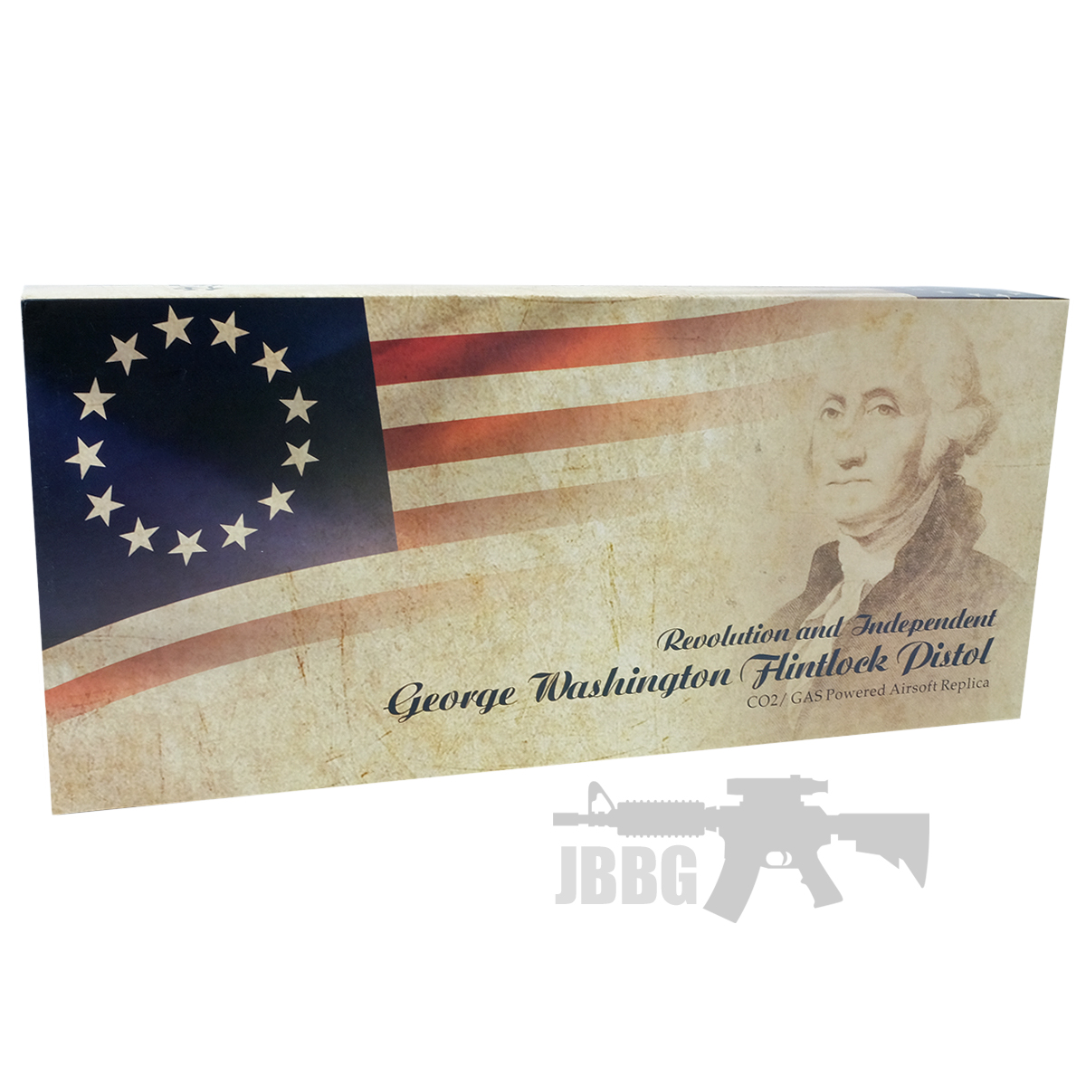 HFC George Washington Flintlock Pistol Airsoft Replica Co2 - Just BB Guns