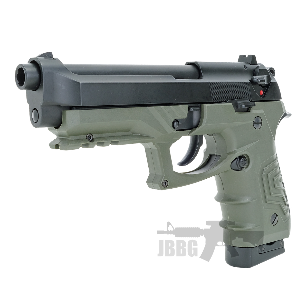 HG173 Tac M92 Gas Metal Airsoft Pistol Green - Just BB Guns