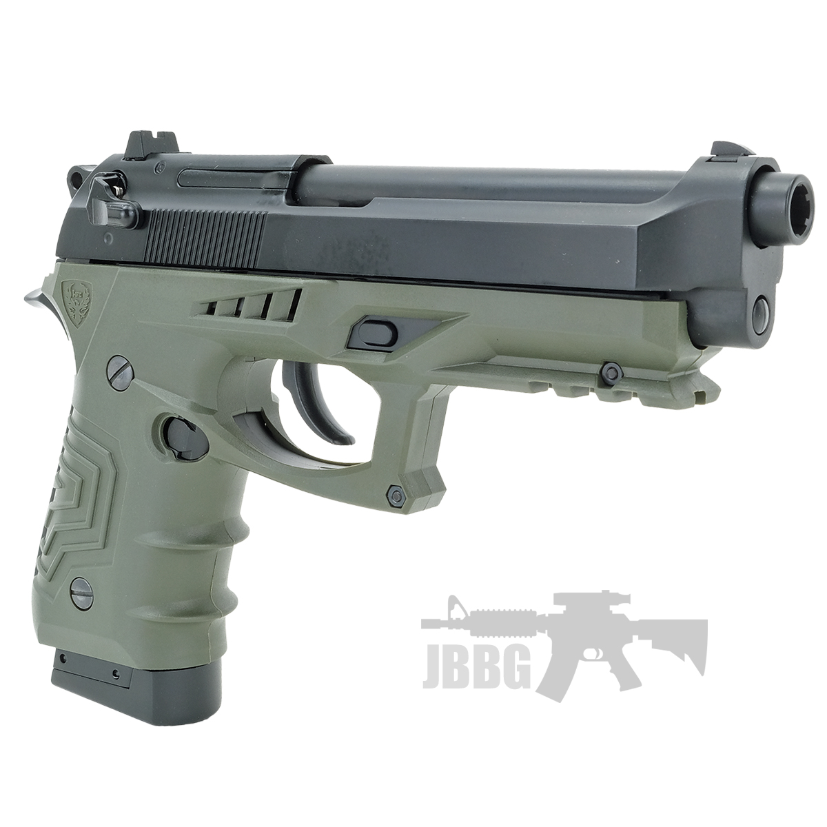 HG173 Tac M92 Gas Metal Airsoft Pistol Green - Just BB Guns