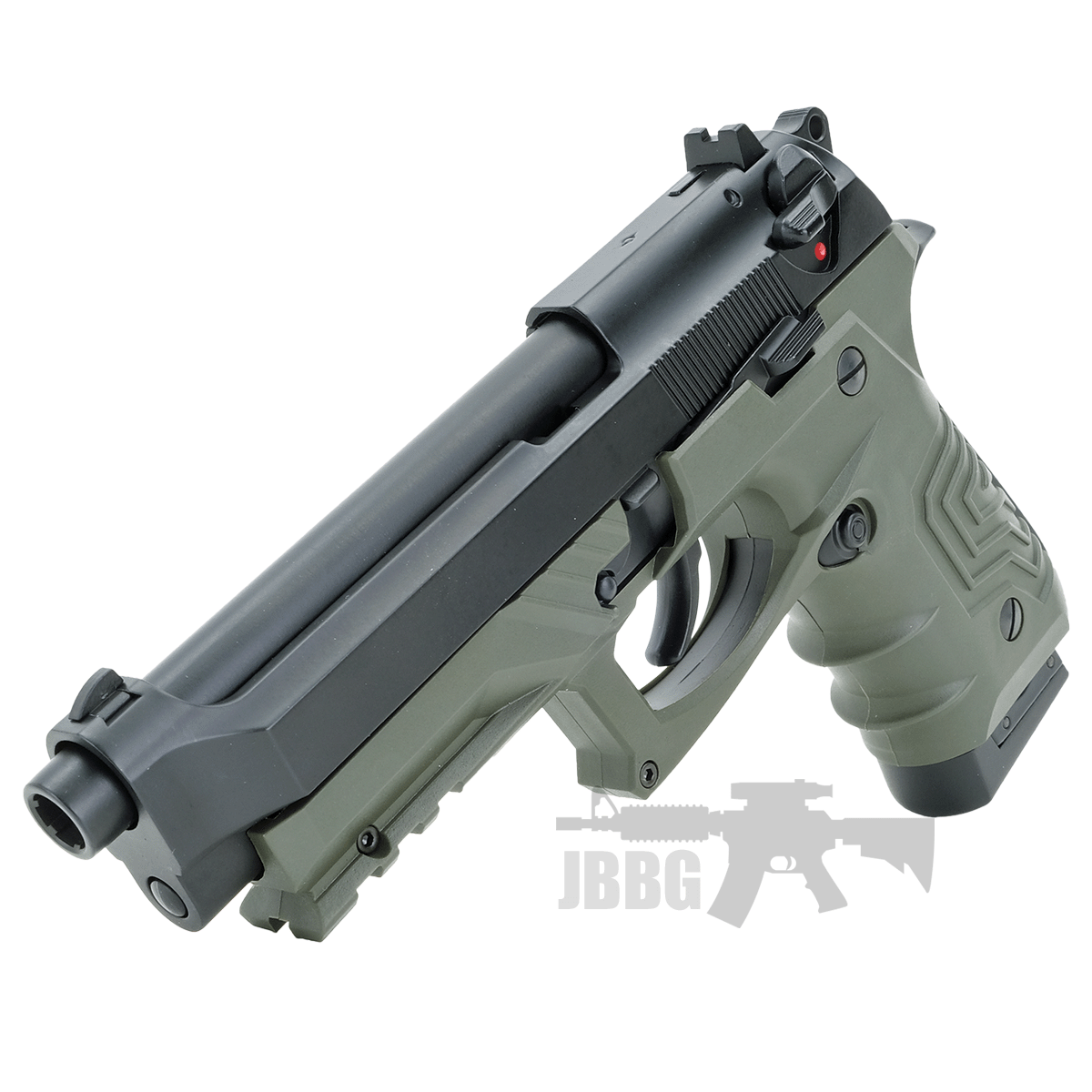 HG173 Tac M92 Gas Metal Airsoft Pistol Green - Just BB Guns
