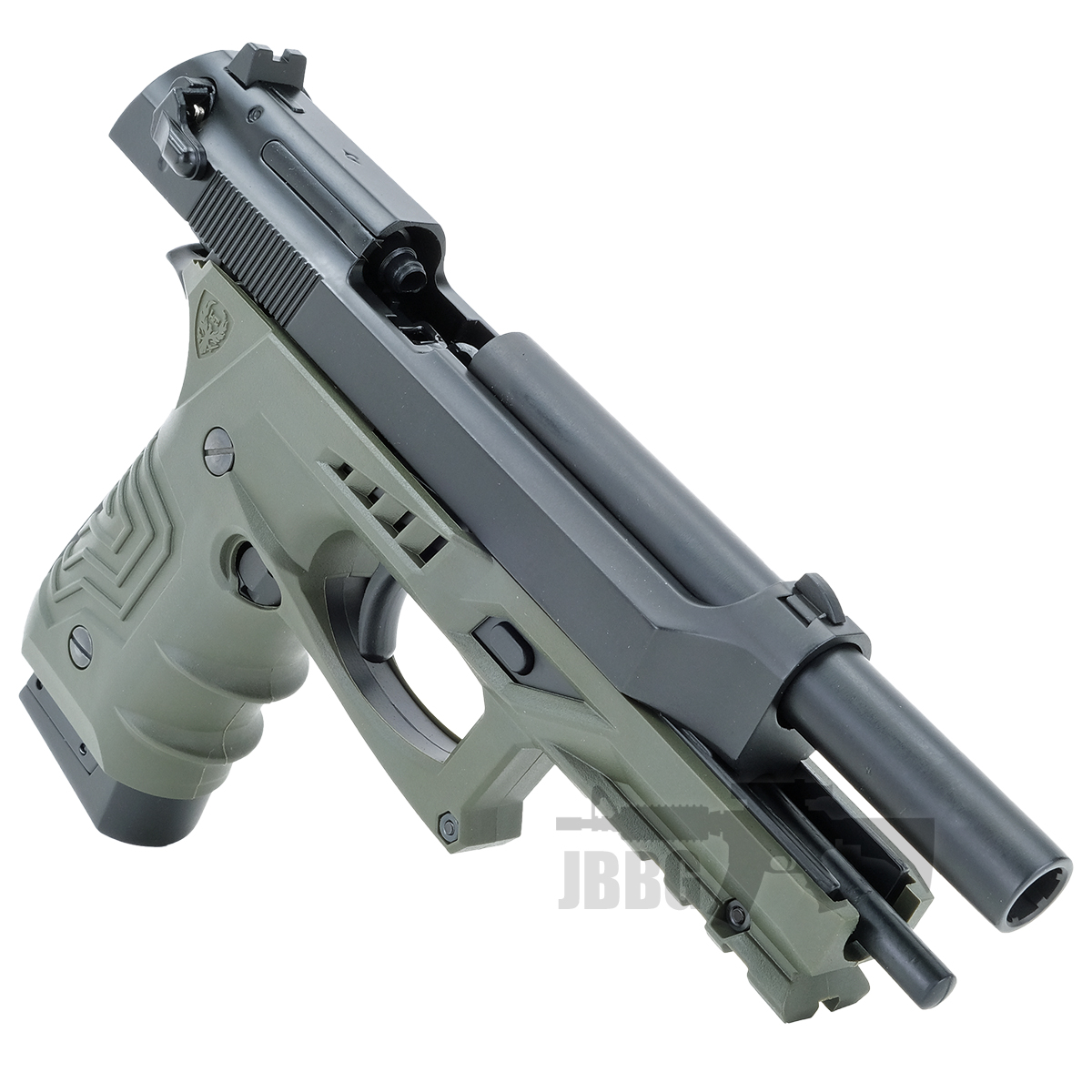 HG173 Tac M92 Gas Metal Airsoft Pistol Green - Just BB Guns
