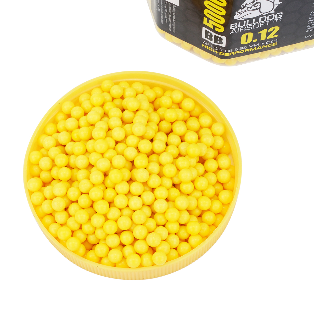 Extreme Bulldog 0.12g Yellow 5000 Airsoft BB Pellets (NEW)