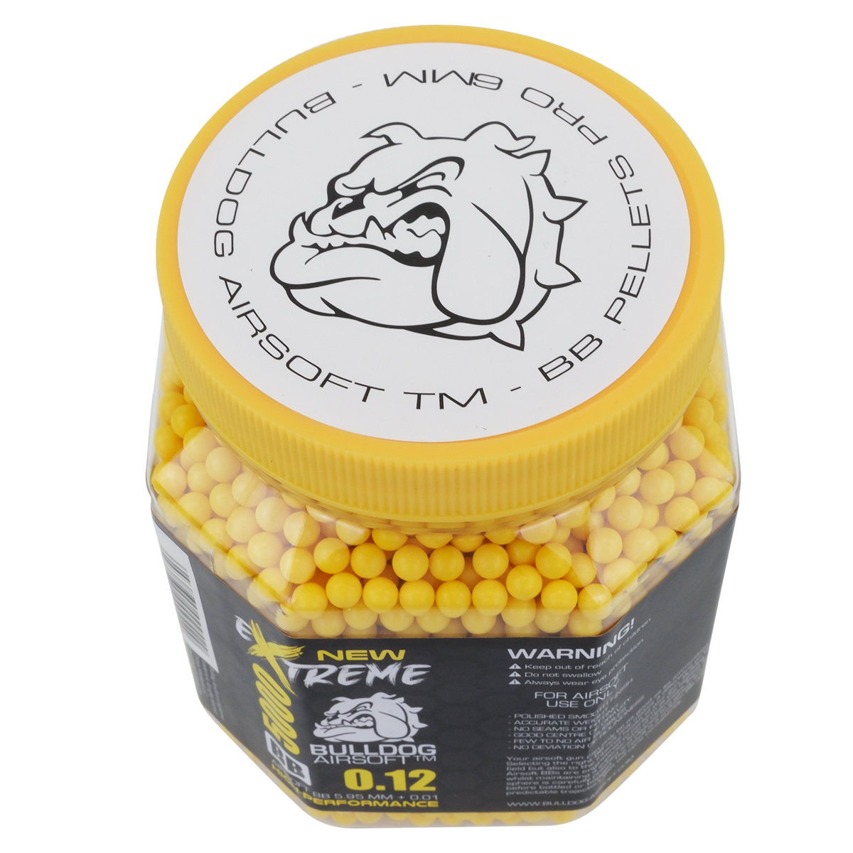 Extreme Bulldog 0.12g Yellow 5000 Airsoft BB Pellets (NEW)