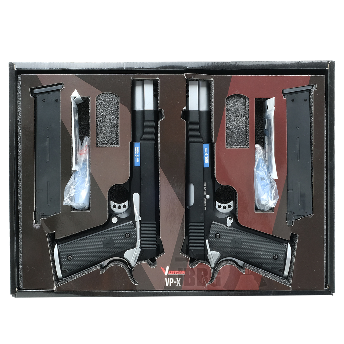 Vorsk VP-X Double Pack Airsoft Pistol Set - Just BB Guns