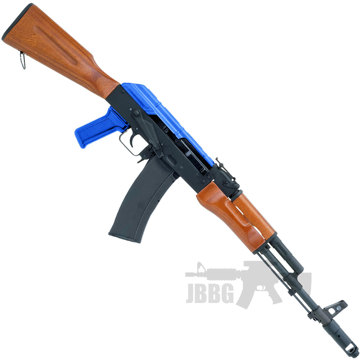 SRC AK74 GBB Airsoft Gun Full Metal and Real Wood Gas Blue