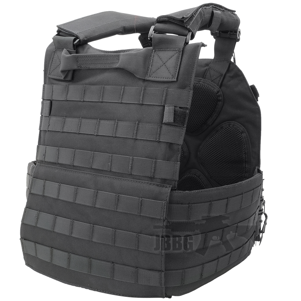 Trimex 0623-7 Plate Carrier Tactical Molle Vest Black - Just BB Guns