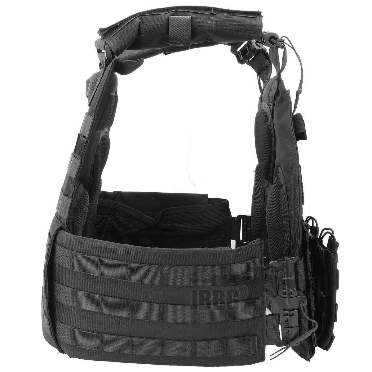 Trimex 0623-7 Plate Carrier Tactical Molle Vest Black - Just BB Guns