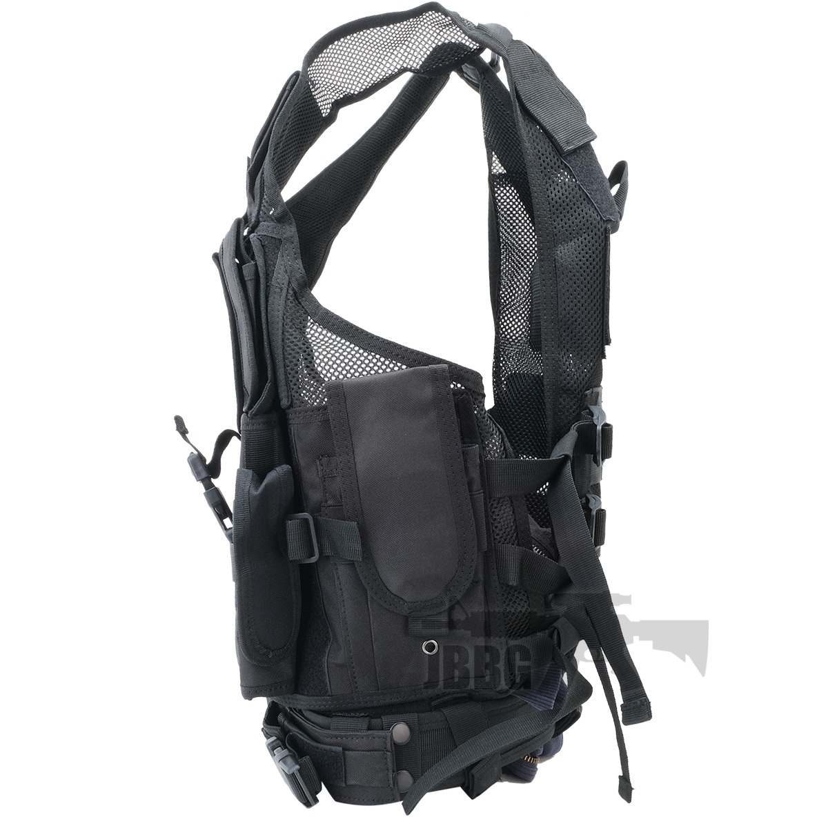 Trimex 0623-6 Military Service Tactical Vest Black - Just BB Guns