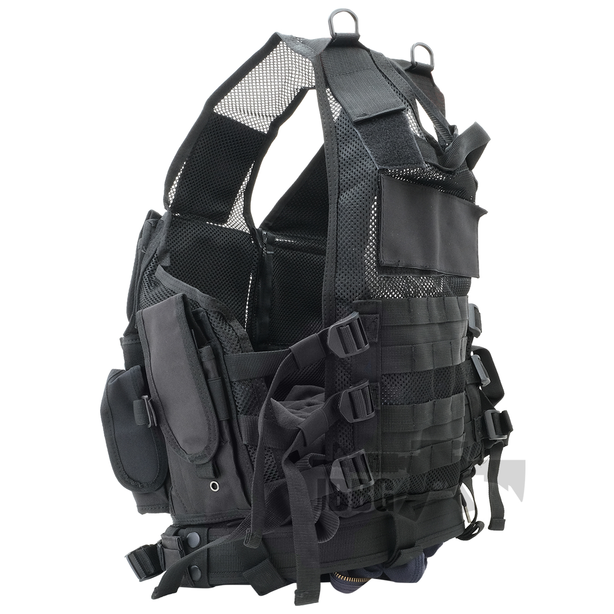 Trimex 0623-6 Military Service Tactical Vest Black - Just BB Guns