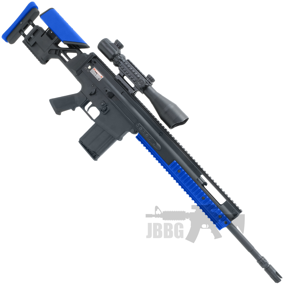 FN Herstal SCAR-H TPR AEG Black Airsoft Gun Two-Tone Blue - Just BB Guns