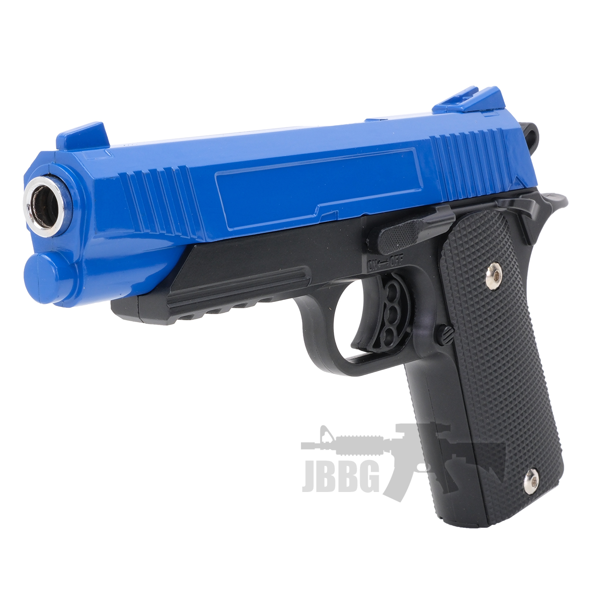G38 Spring Airsoft Pistol Full Metal Two-Tone Blue - Just BB Guns