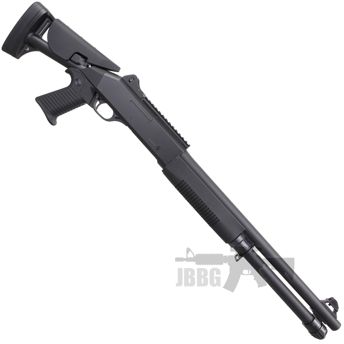 M56DLBK Double Eagle Pump Action Multi Shot Airsoft Shotgun - Just BB Guns