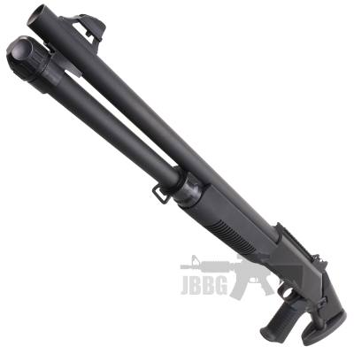 M56DLBK Double Eagle Pump Action Multi Shot Airsoft Shotgun - Just BB Guns