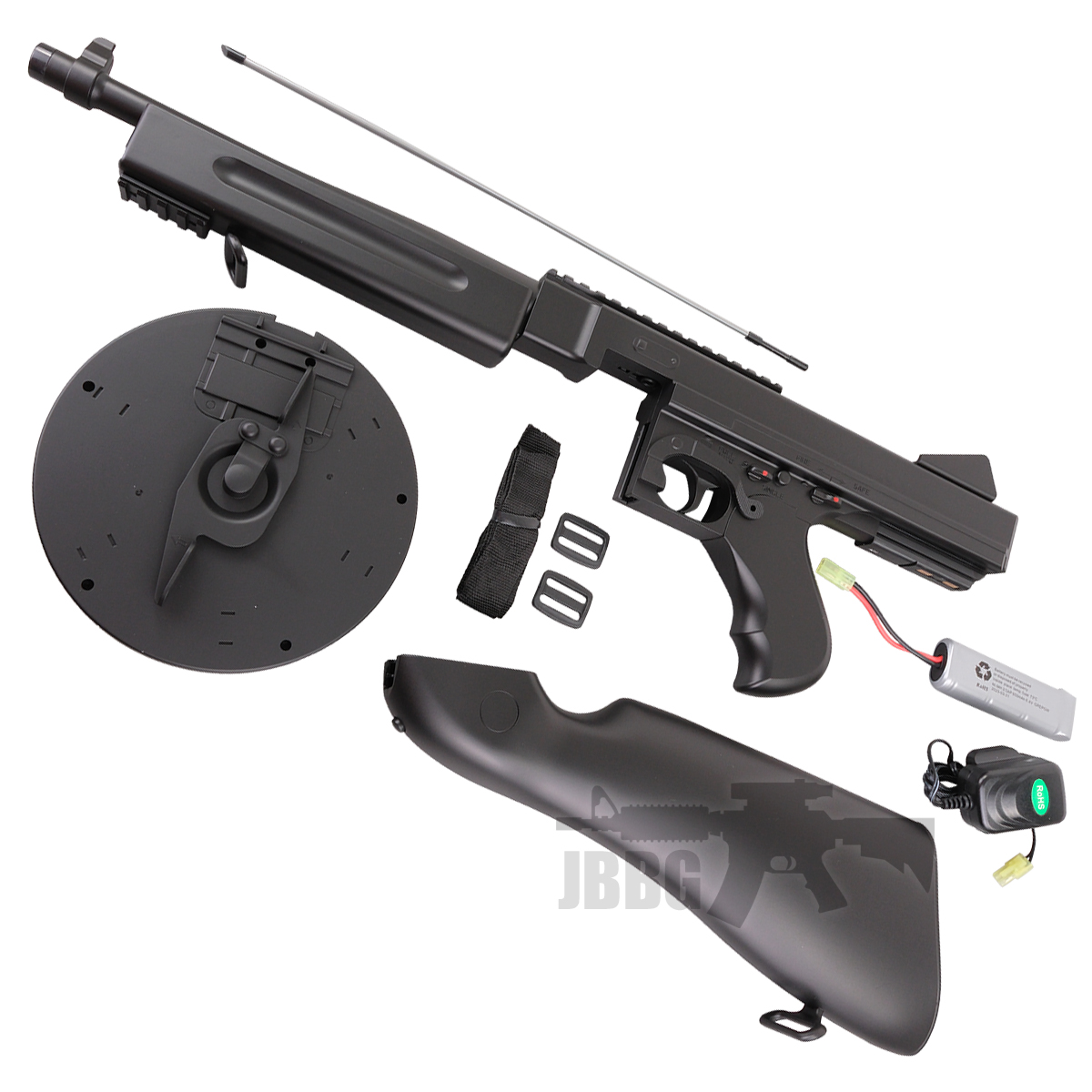 Double Eagle M811 M1A1 Tommy Gun AEG Airsoft Rifle SMG - Just BB Guns