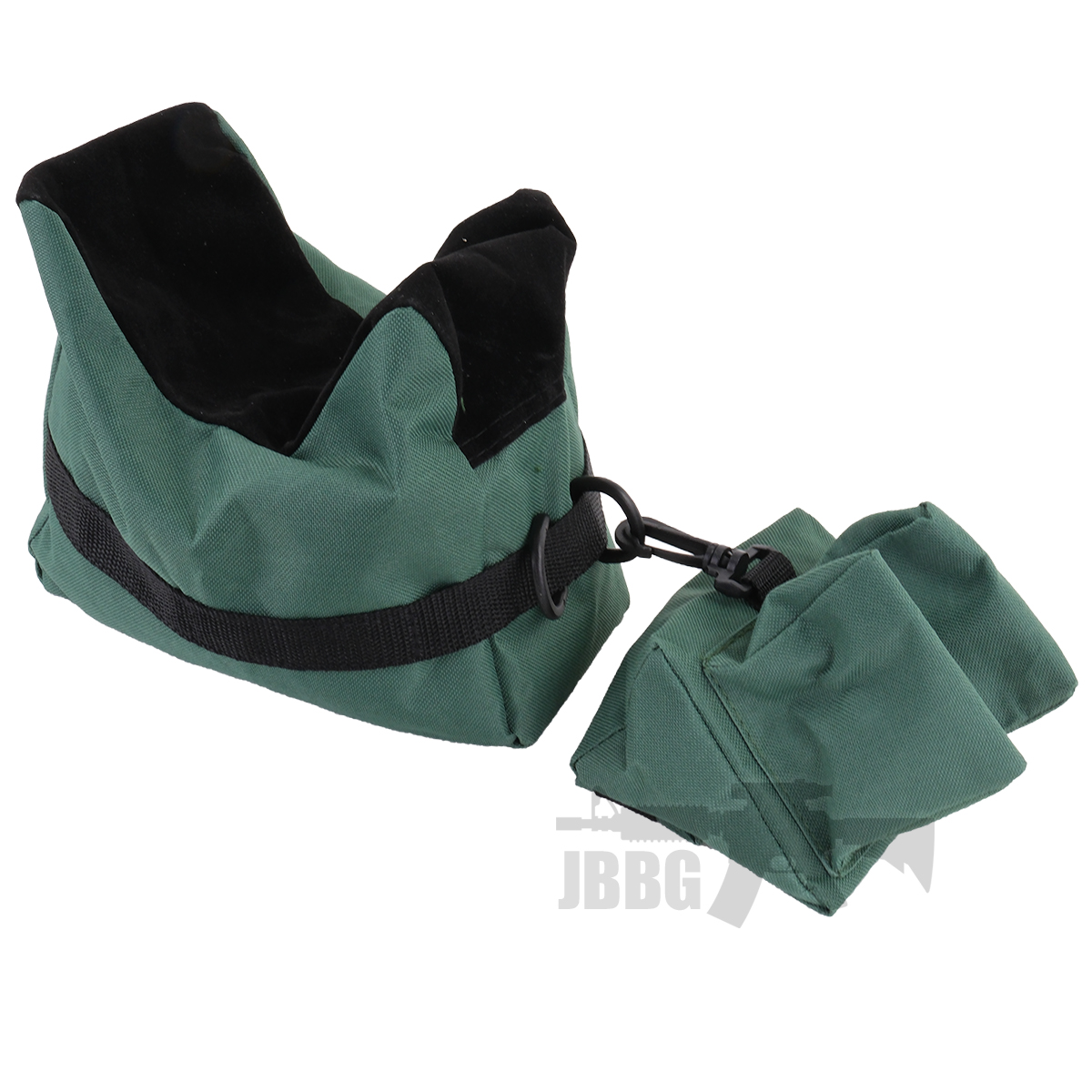Front and Rear Bench Bag Rest Set Green Black - Just BB Guns