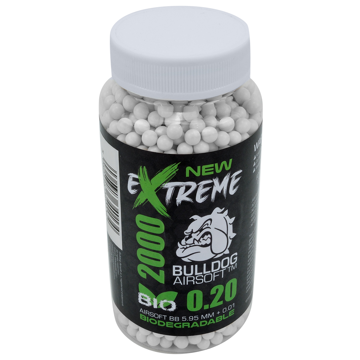 Extreme Bulldog 0.20g Bio 2000 Airsoft BB Pellets (NEW)