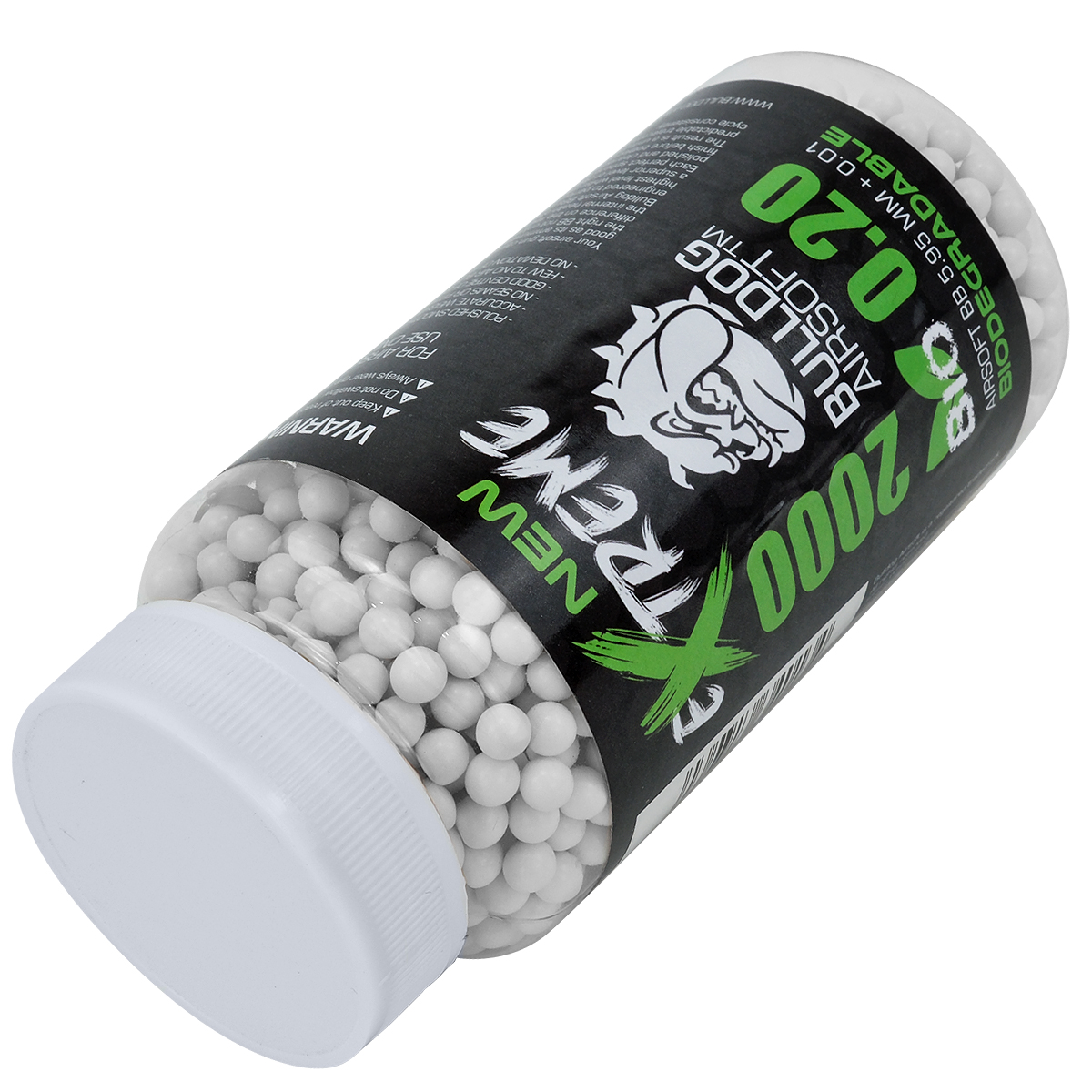 Extreme Bulldog 0.20g Bio 2000 Airsoft BB Pellets (NEW)