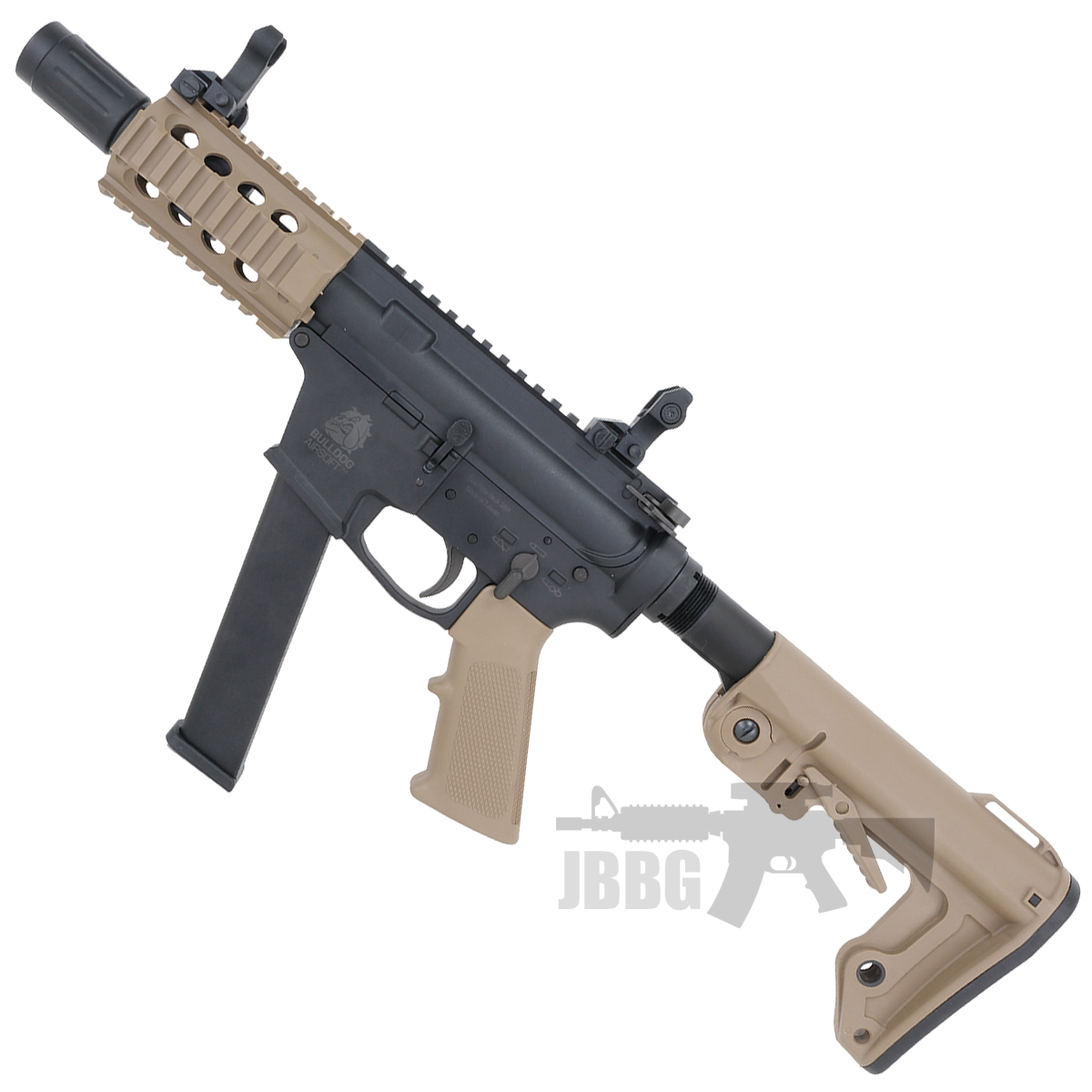 Bulldog TWS 9mm SBR Gas Blowback Lite Airsoft Gun Tan - Just BB Guns