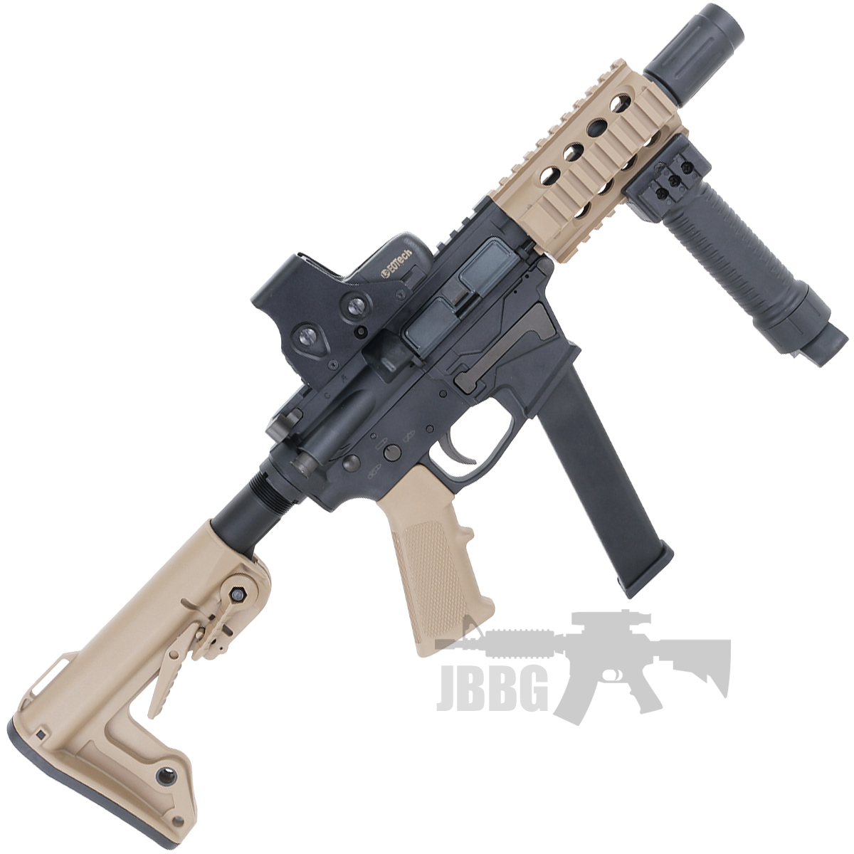 Bulldog TWS 9mm SBR Gas Blowback Lite Airsoft Gun Tan - Just BB Guns