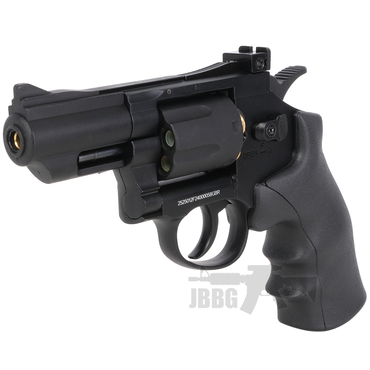 WELL G296A 2.5 Co2 Airsoft Revolver Two-Tone Blue - Just BB Guns