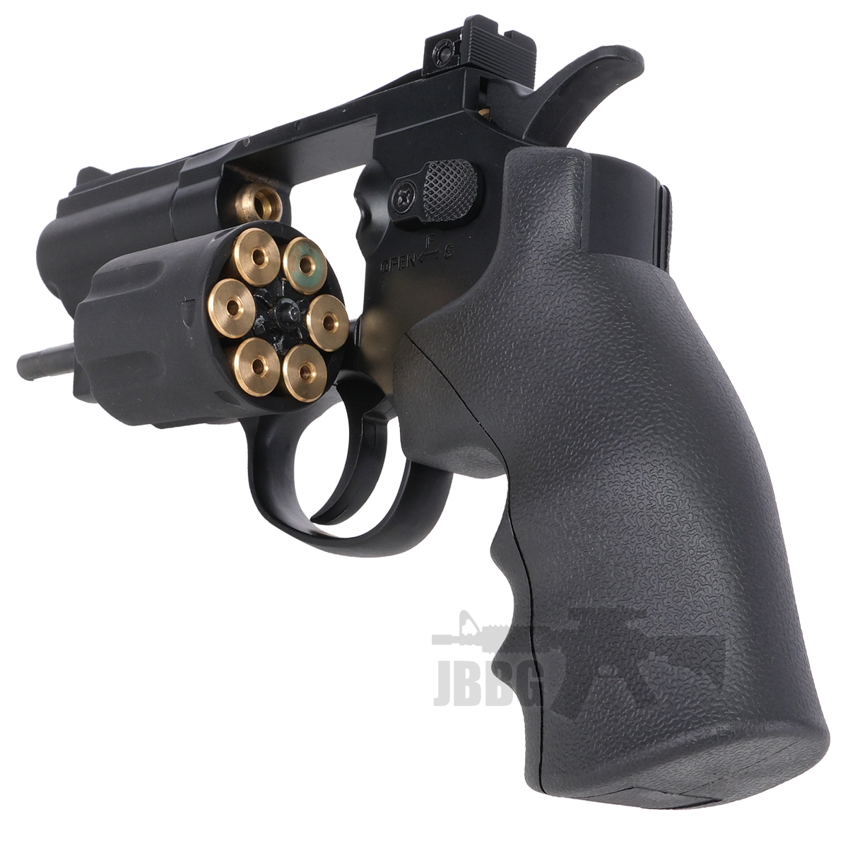 WELL G296A 2.5 Co2 Airsoft Revolver Two-Tone Blue - Just BB Guns