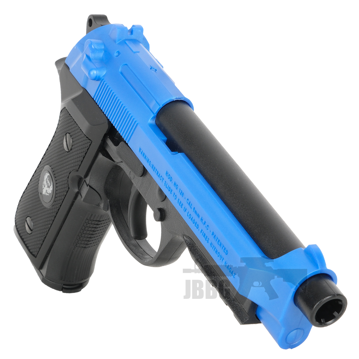 HG126 ABS M9 Gas Airsoft Pistol Blue Two-Tone - Just BB Guns