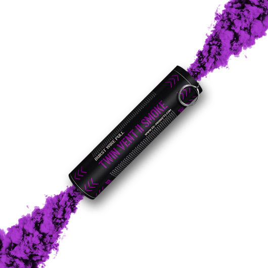Enola Gaye Twin Vent II Wire Pull Smoke Grenade Purple - Just BB Guns