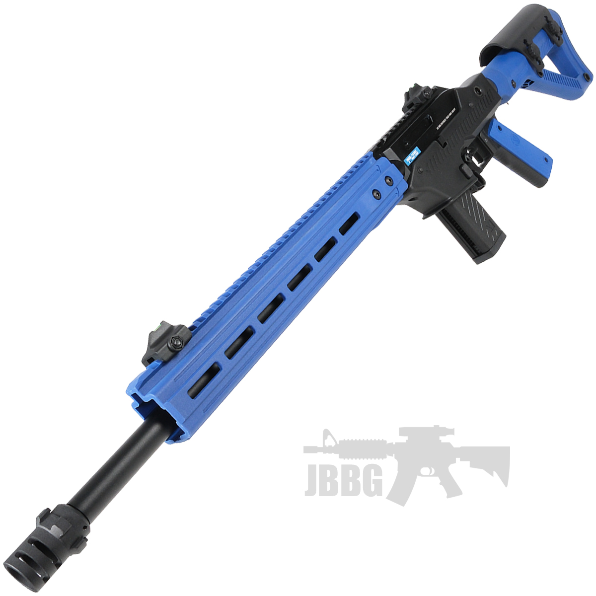 Vorsk VMP-2D Gas Blowback DMR Airsoft Gun Two-Tone Blue - Just BB Guns