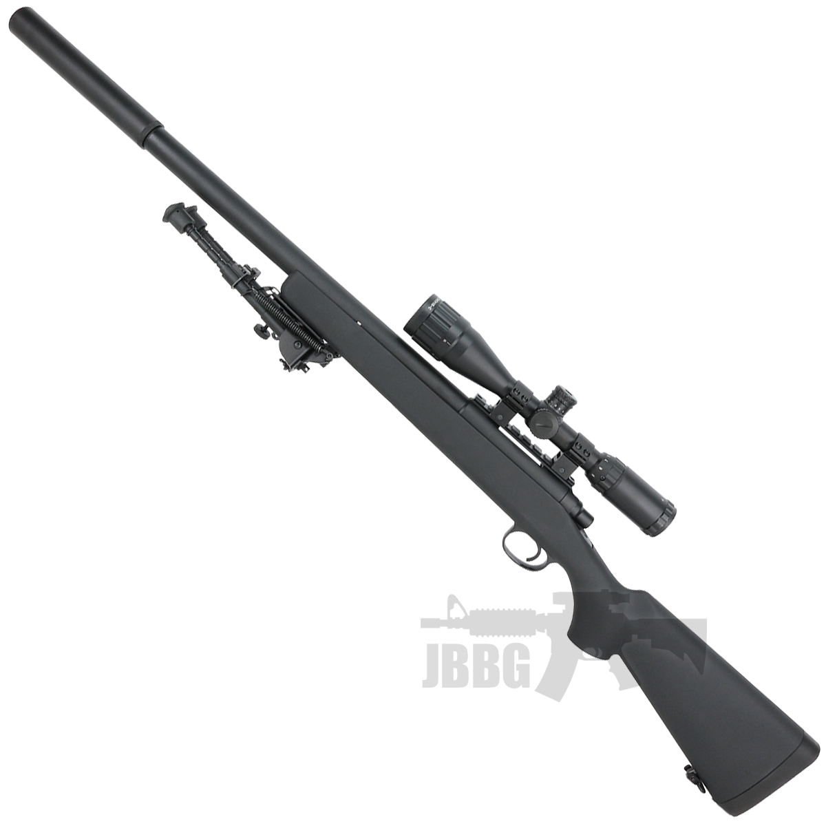 BAR-10G Bolt Action Airsoft Sniper Rifle with Silencer JG Works