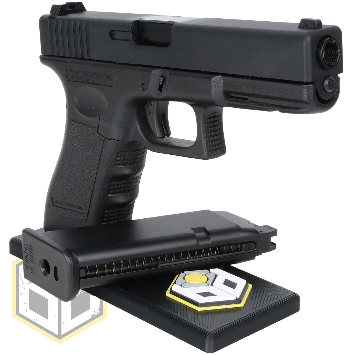 Glock Pistol Stand Black with BD Logo - Just BB Guns