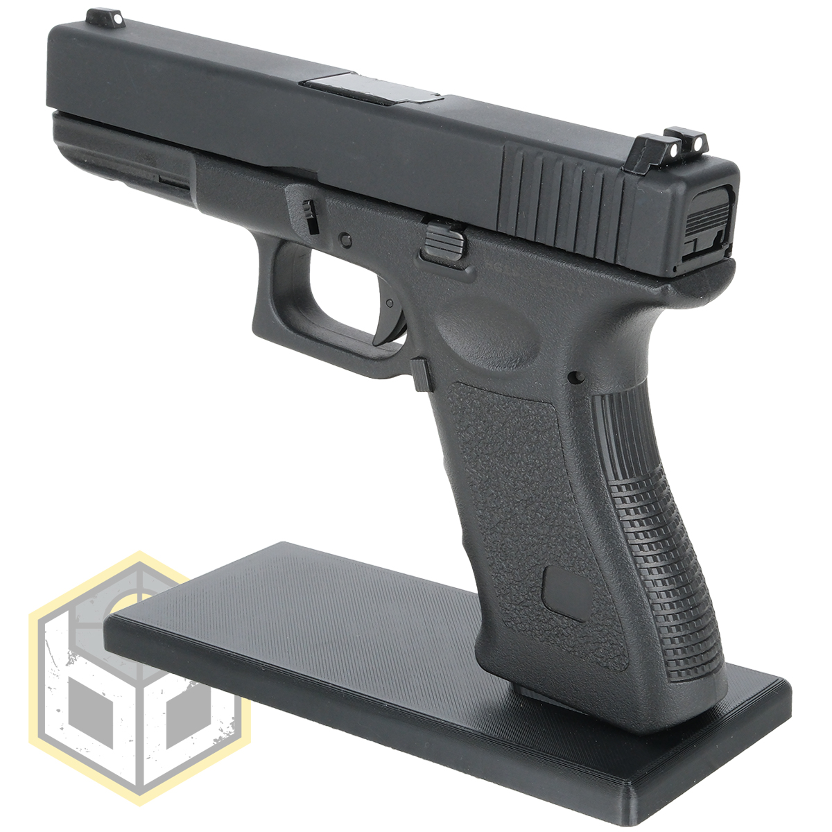 Glock Pistol Stand Black with no Logo - Just BB Guns