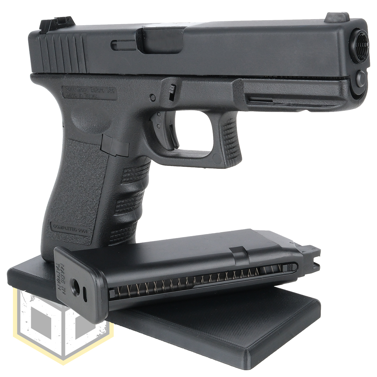 Glock Pistol Stand Black with no Logo - Just BB Guns