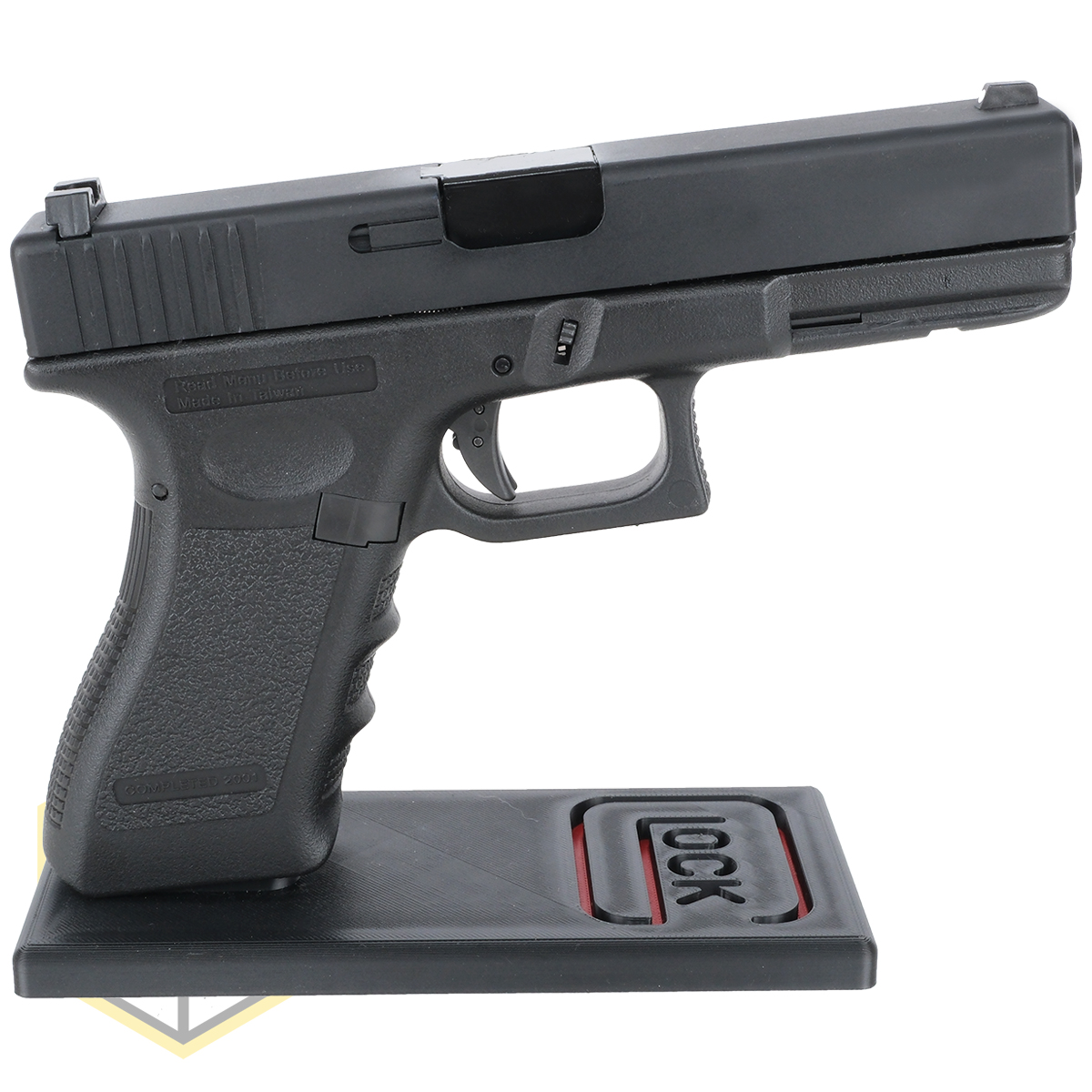Glock Pistol Stand Black with Red Logo - Just BB Guns