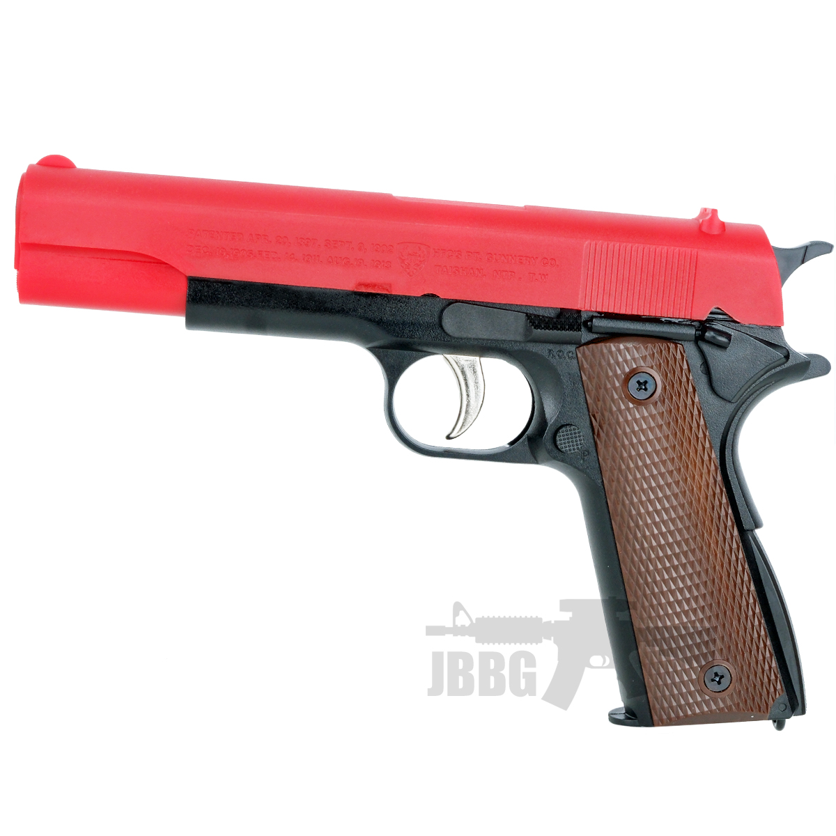 HA135 Dual System Spring Airsoft Pistol Red Two-Tone - Just BB Guns