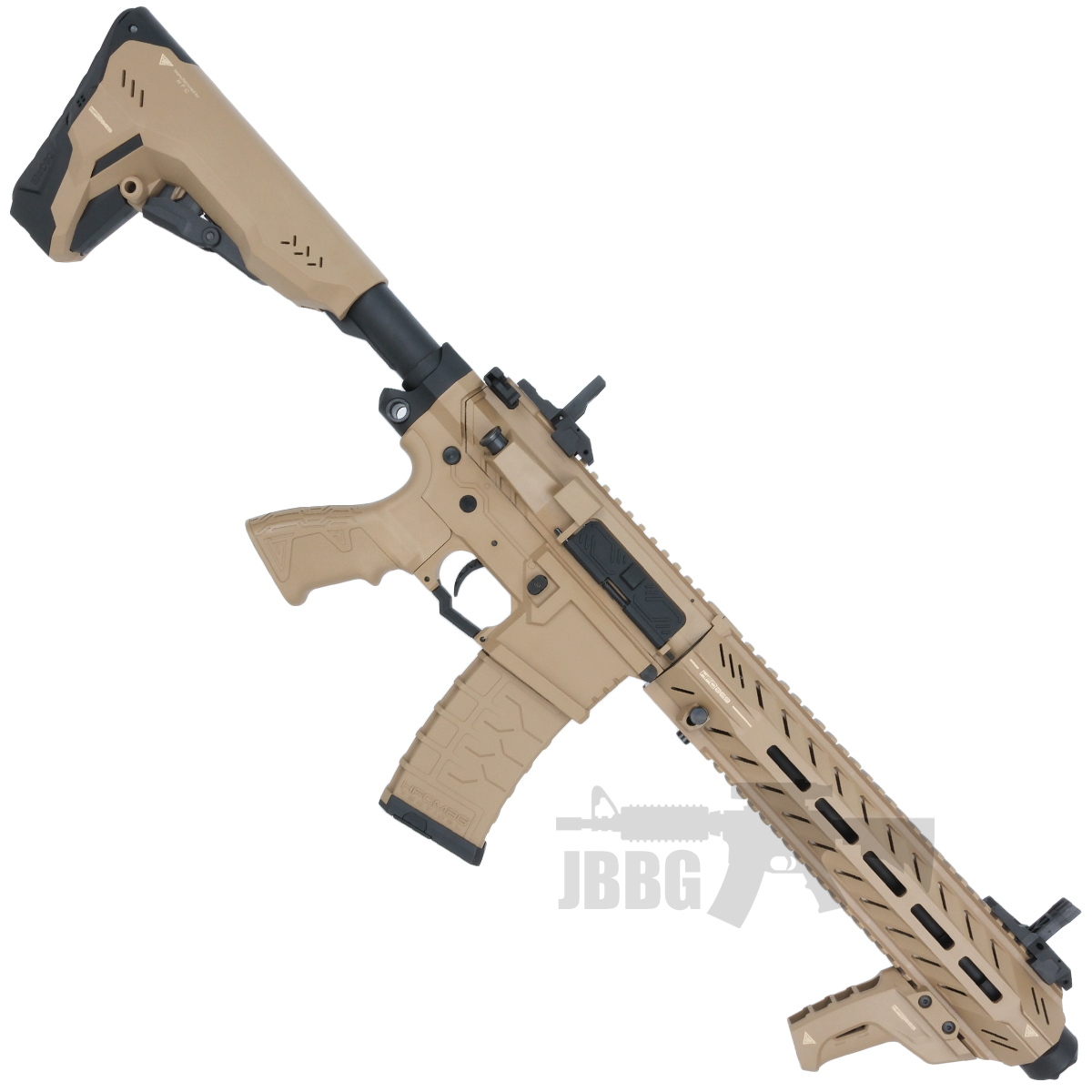 HFC LEII AEG Tactical Airsoft Gun Tan - Just BB Guns