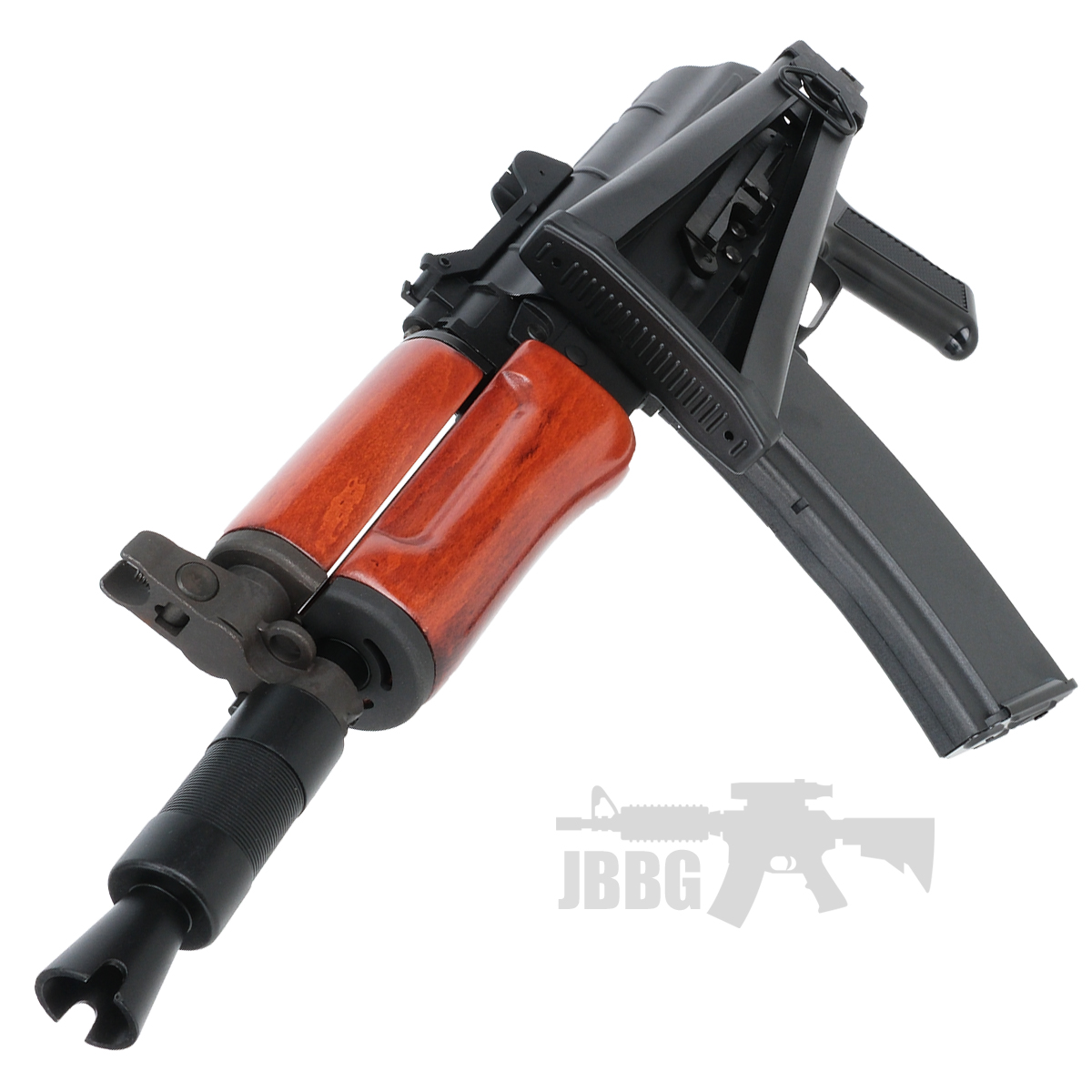 SR AK47U Gas Blowback Airsoft Rifle, Blue Two-Tone - Just BB Guns