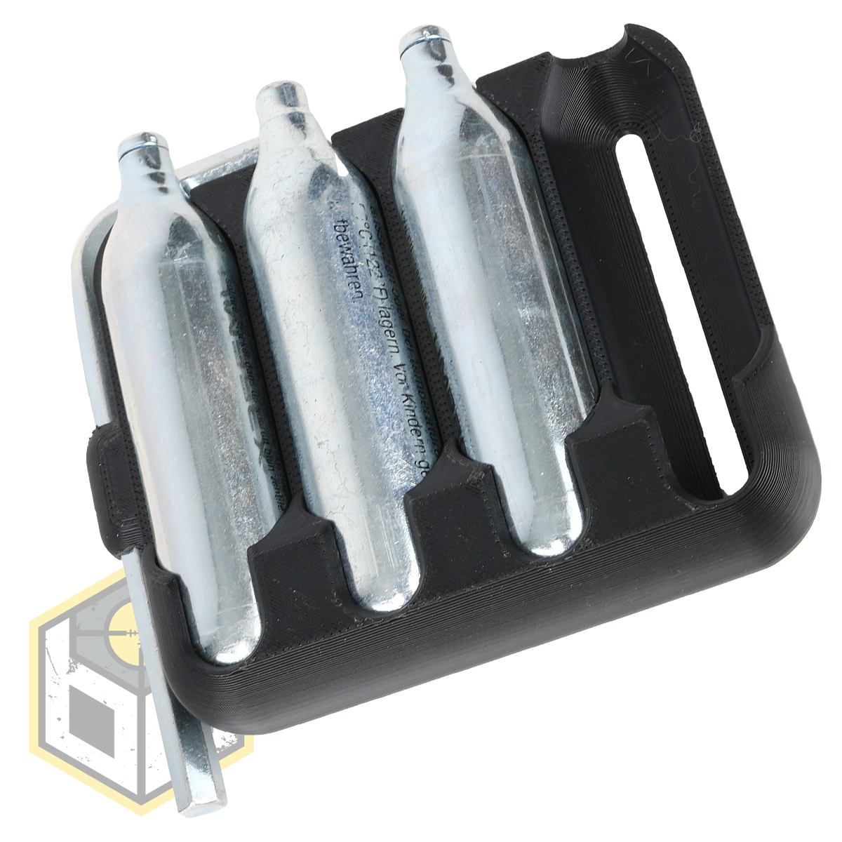 12g Co2 Cartridge and Hex Key Holder Black 4 - Just BB Guns