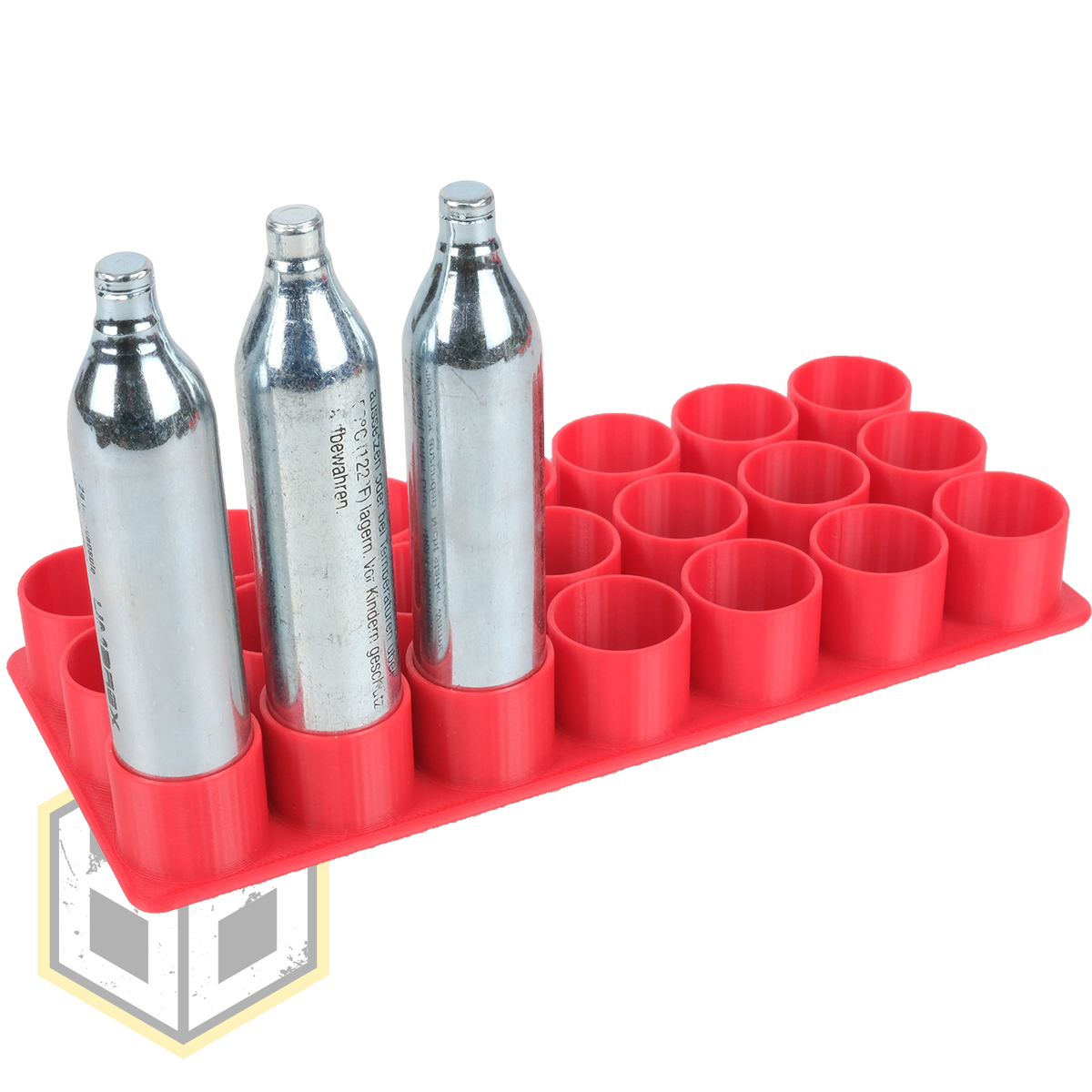 12G Co2 Capsule 21 Cartridge Storage Red - Just BB Guns