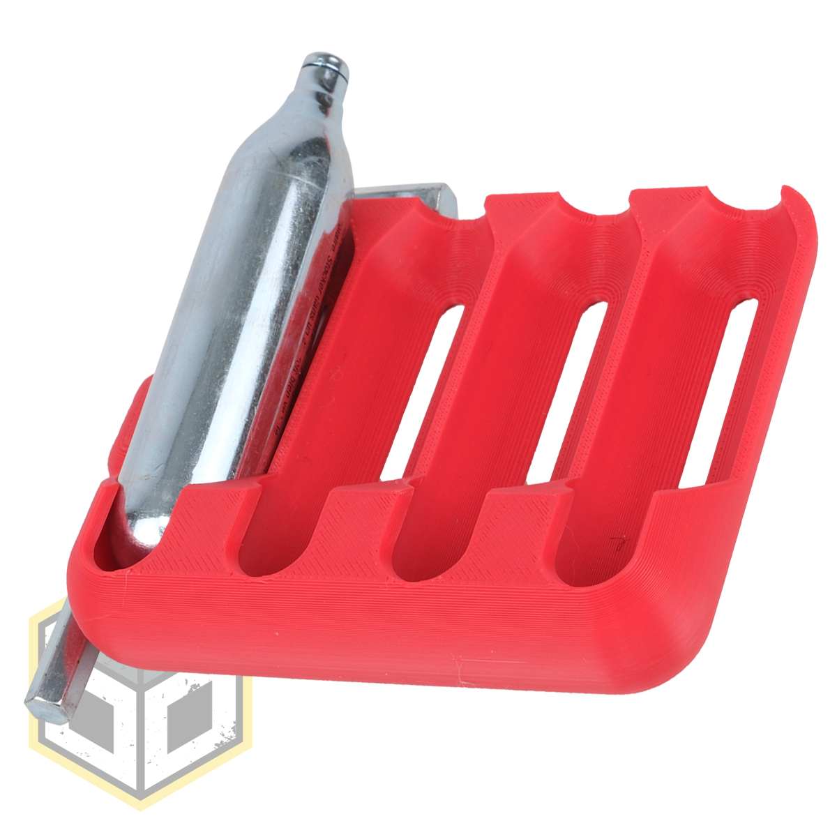 12g Co2 Cartridge and Hex Key Holder Red 4 (CO4R) - Just BB Guns