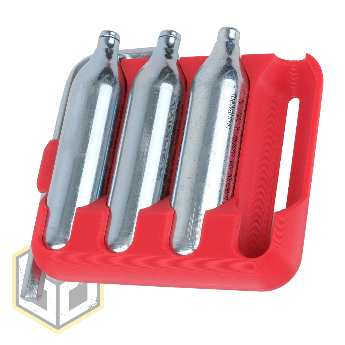 12g Co2 Cartridge and Hex Key Holder Red 4 - Just BB Guns