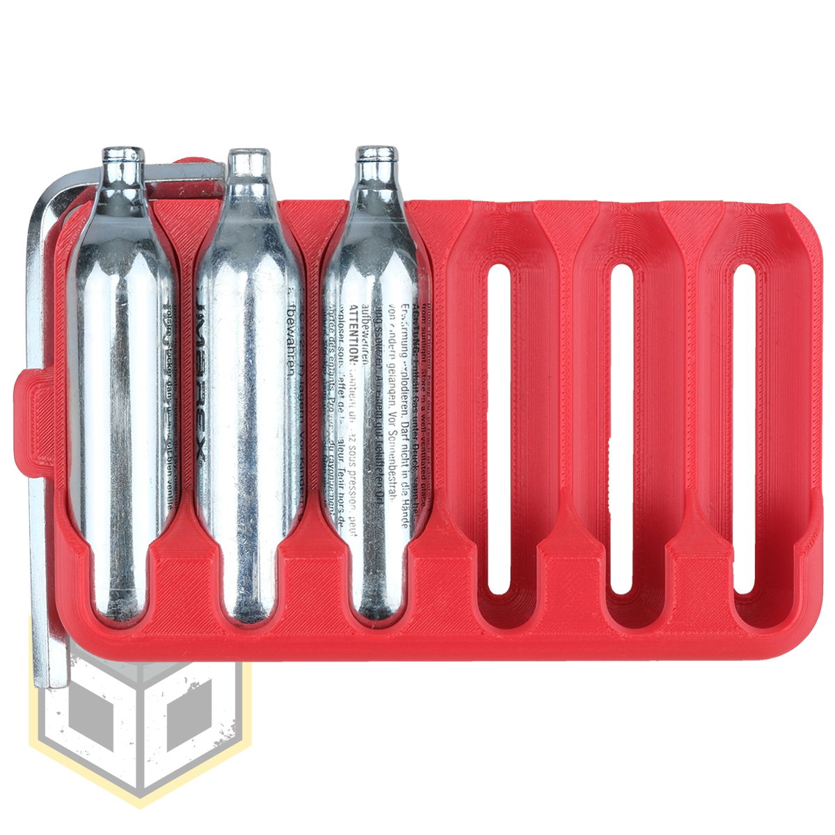 12g Co2 Cartridge and Hex Key Holder Red 6 (CO6R) - Just BB Guns