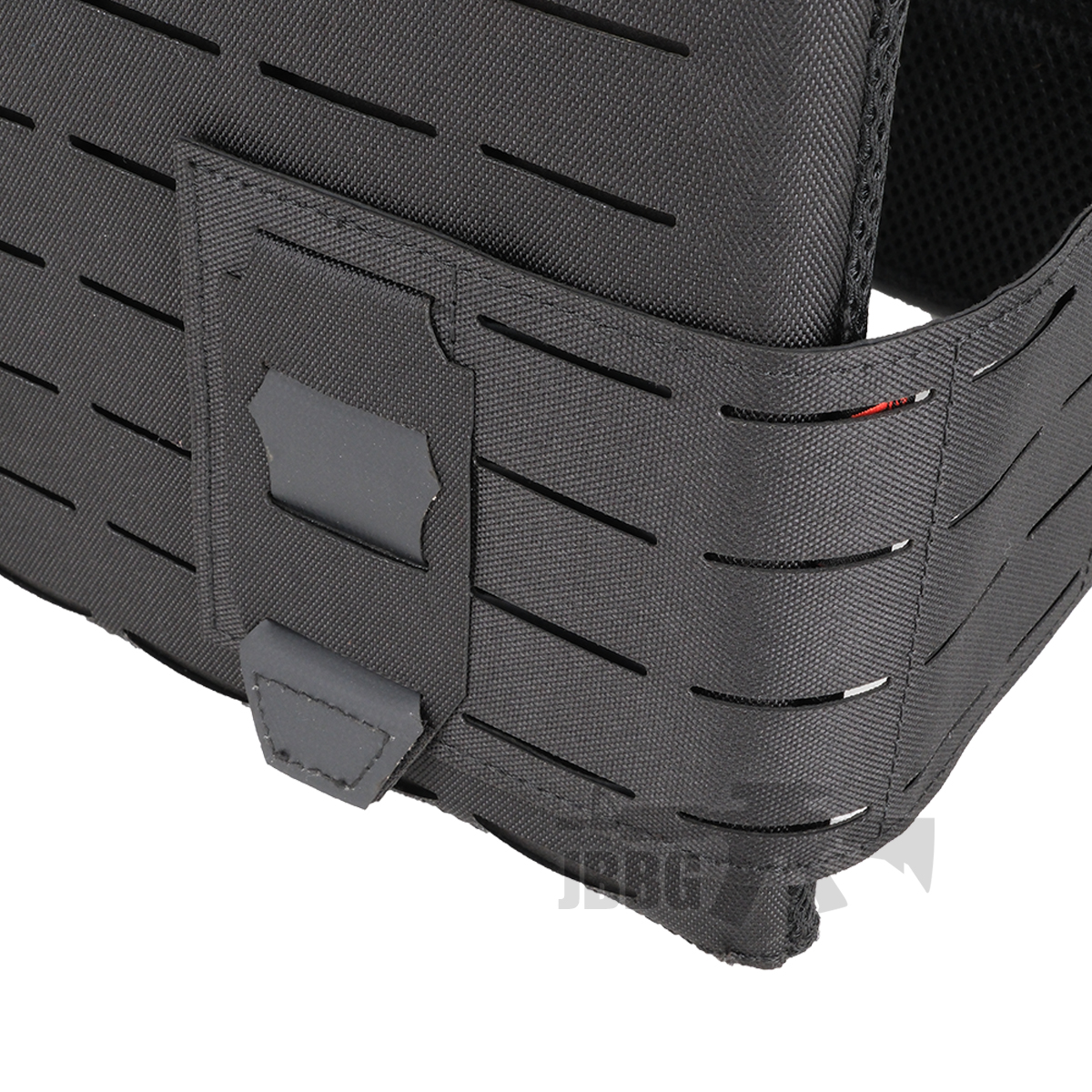 Tactical Plate Carrier Vest, Quick Release MOLLE Laser Cut Black