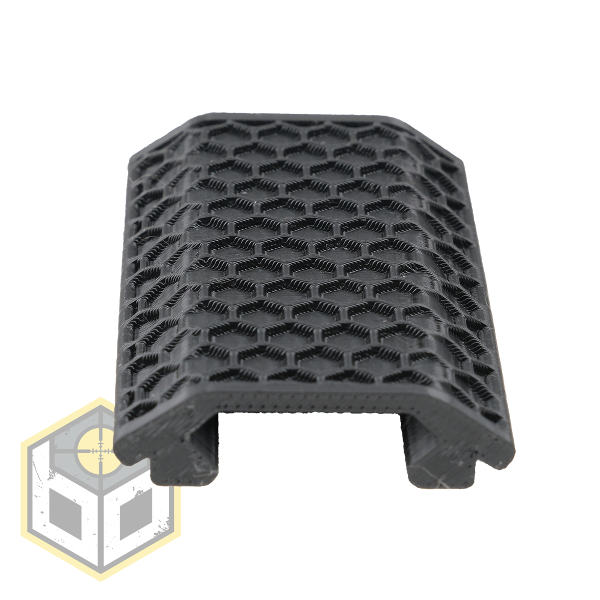 Picatinny Rail Covers Hex Texture Design 4 Black - Just BB Guns