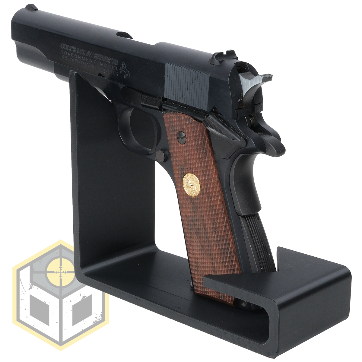 Universal Pistol Stand Black no Logo V3 - Just BB Guns