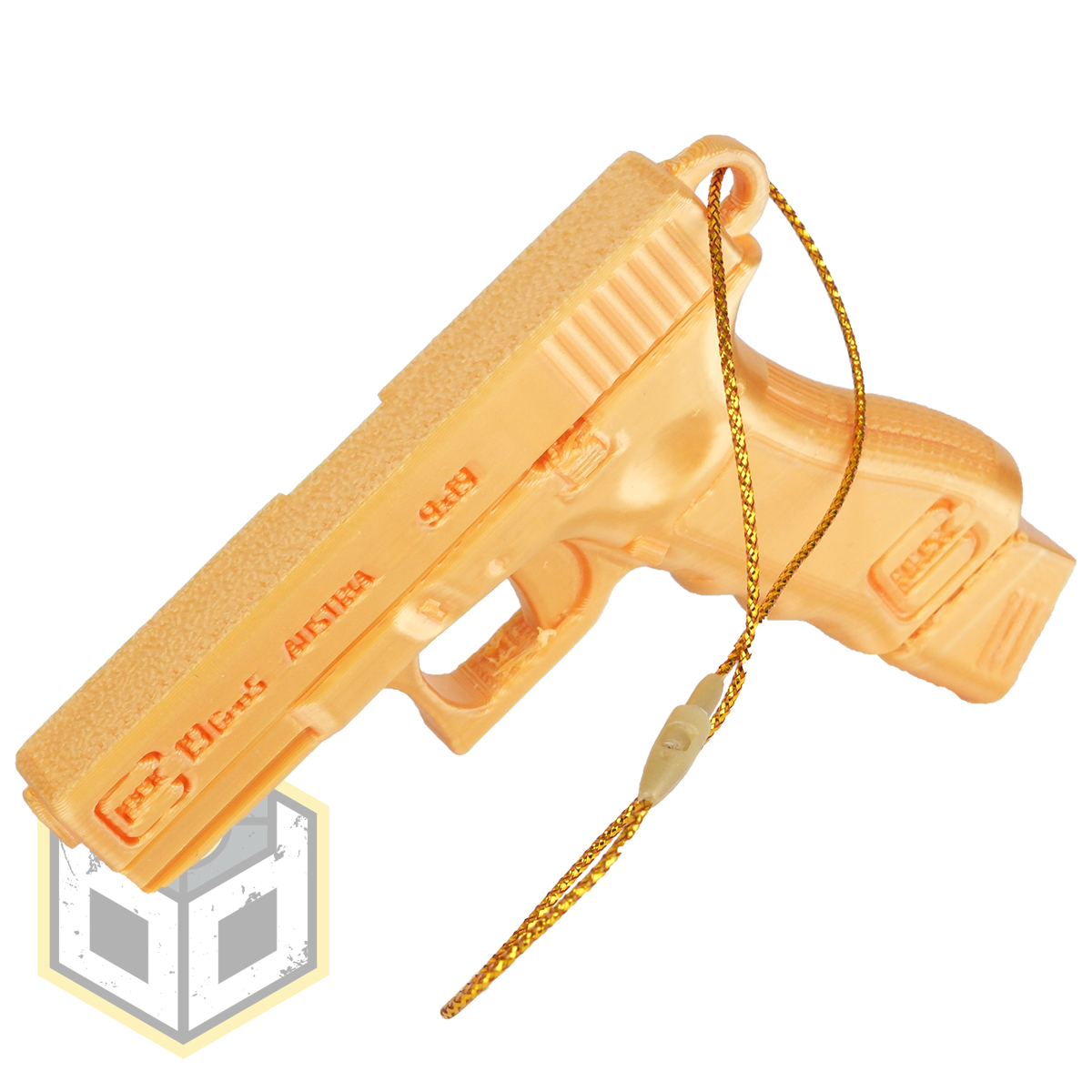 Glock 19 Gen5 EX Mag Pistol Christmas Tree Decoration Gold - Just BB Guns