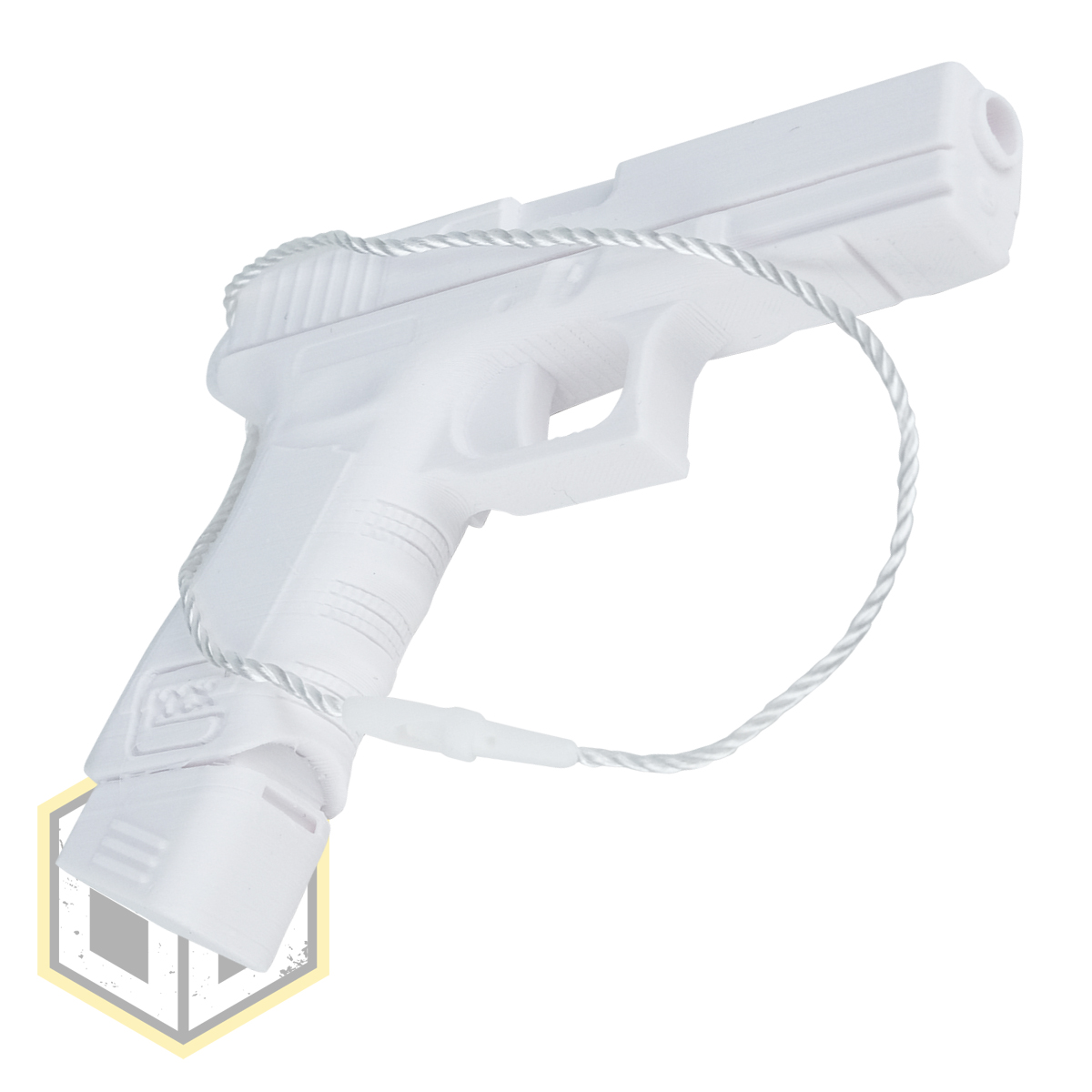 Glock 19 Gen5 EX Mag Pistol Christmas Tree Decoration White - Just BB Guns