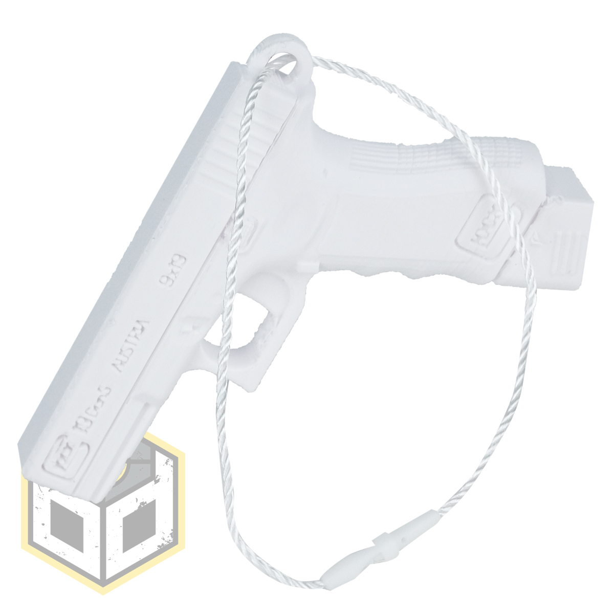 Glock 19 Gen5 EX Mag Pistol Christmas Tree Decoration White - Just BB Guns